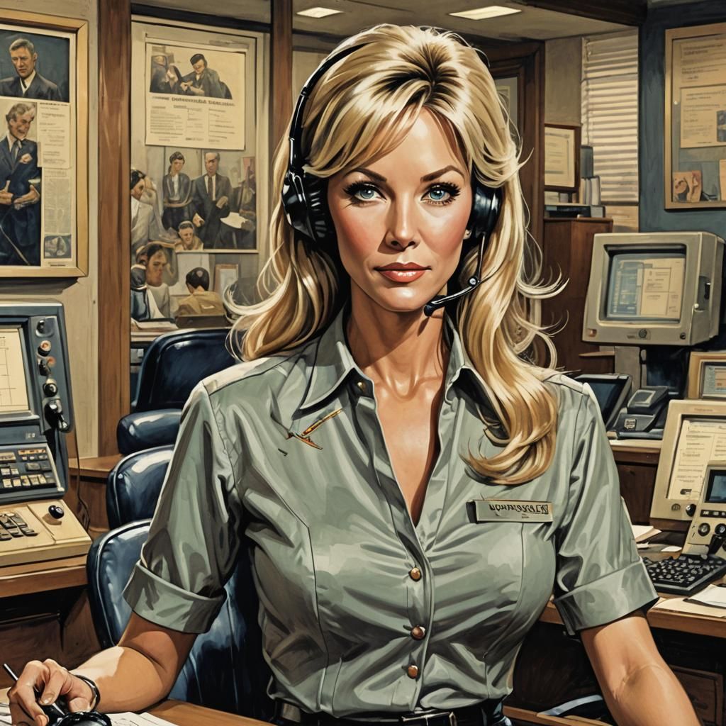 Telephone operator - AI Generated Artwork - NightCafe Creator