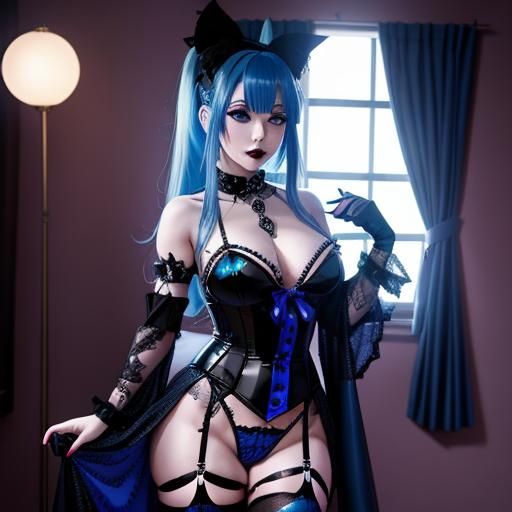 goth burlesque - AI Generated Artwork - NightCafe Creator
