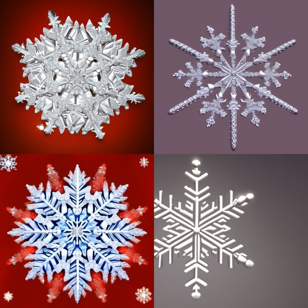 3d snowflake model sparkles diamond jewelled pretty cinematic realistic ...