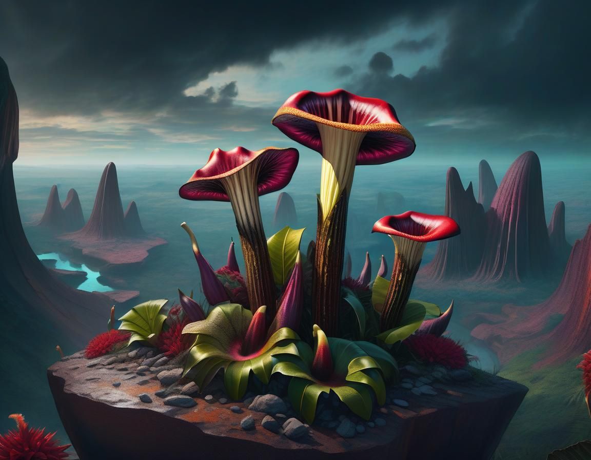 Amorphophallus titanum, the corpse flower - AI Generated Artwork ...