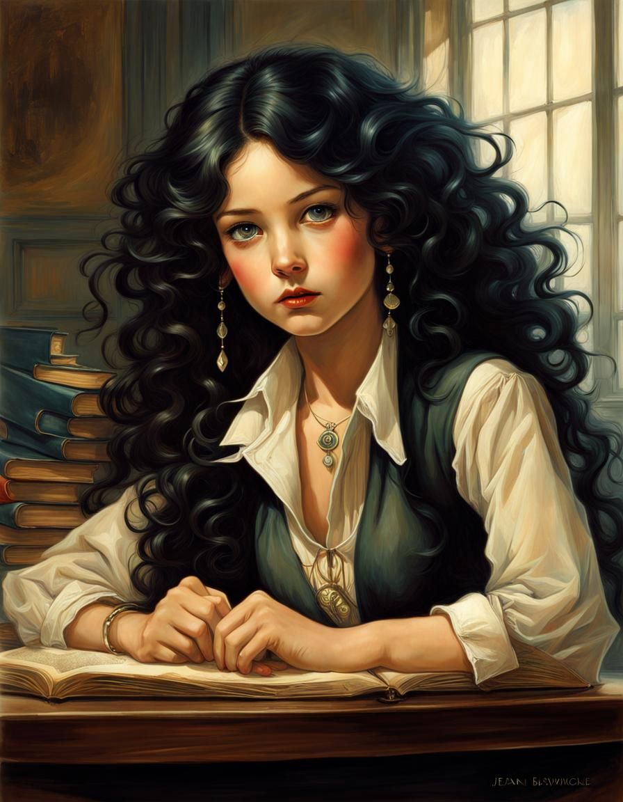 Portrait of laid back girl. - AI Generated Artwork - NightCafe Creator