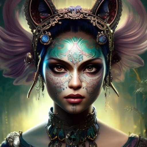 Treytalia the catgirl - AI Generated Artwork - NightCafe Creator