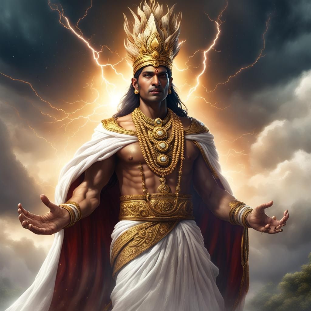 He is the God of the Sky! He is the Lord of the Waters! He is... INDRA ...