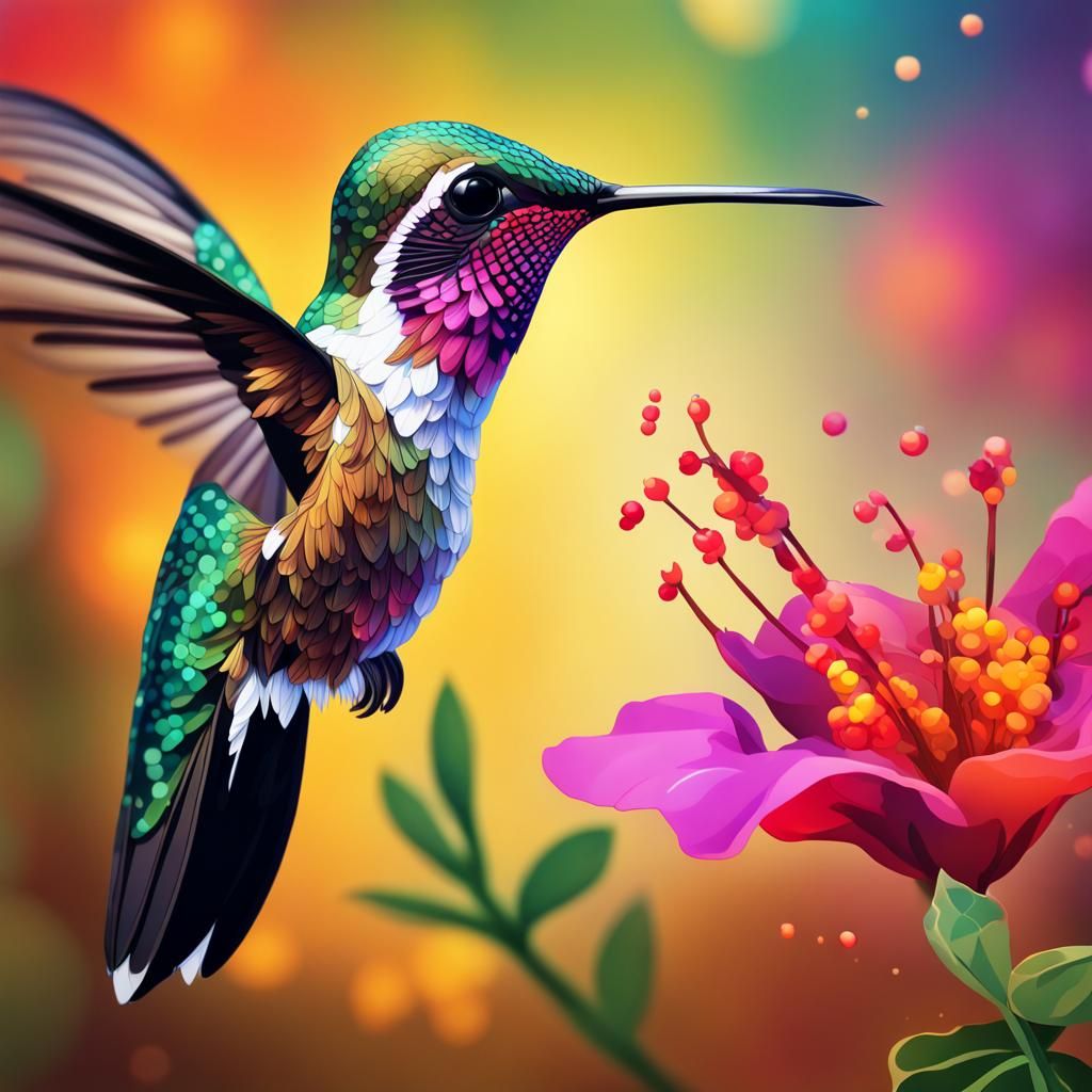 Colibri. - AI Generated Artwork - NightCafe Creator