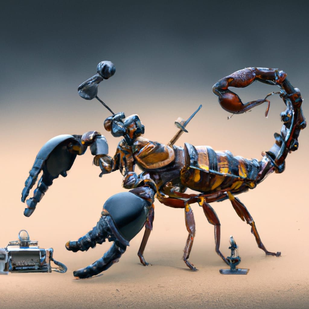 Photorealistic Steampunk Scorpion detailed polished. insanely detailed ...