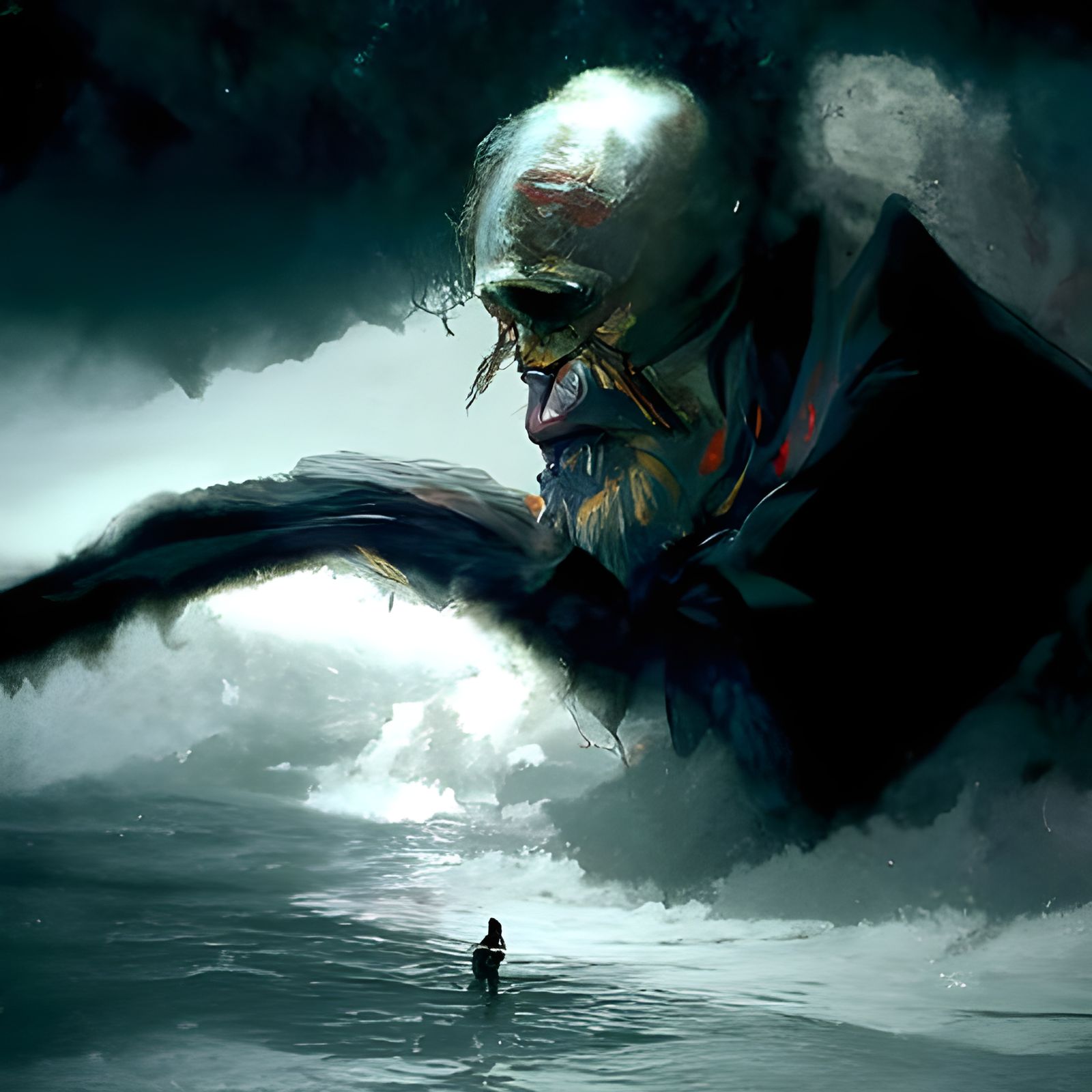 the old man and the sea - AI Generated Artwork - NightCafe Creator