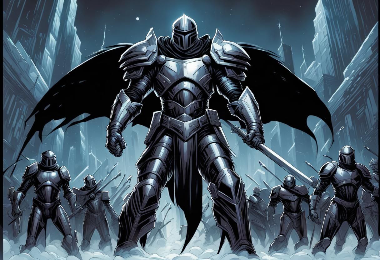 Dark defender armor - AI Generated Artwork - NightCafe Creator