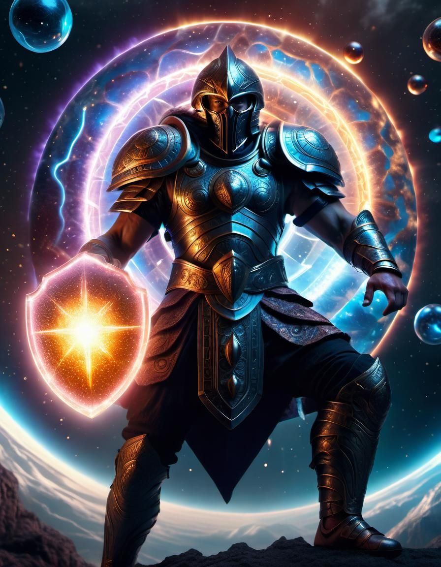 Cosmic Defender - AI Generated Artwork - NightCafe Creator