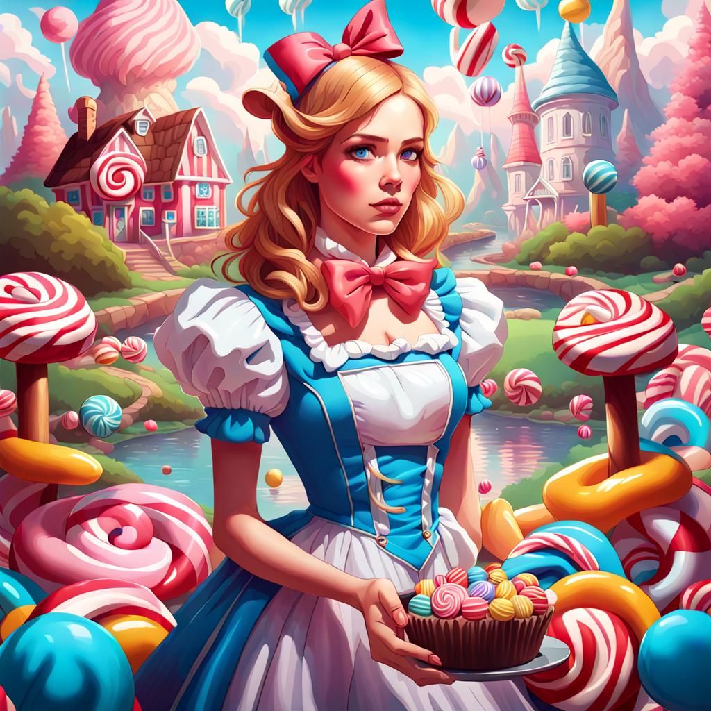Alice in Candyland, A land which exists out of candy and sweets ...