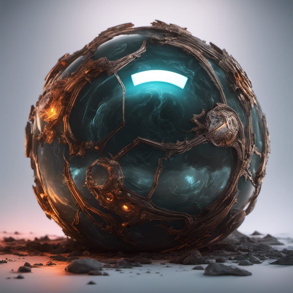 Glass sphere - AI Generated Artwork - NightCafe Creator