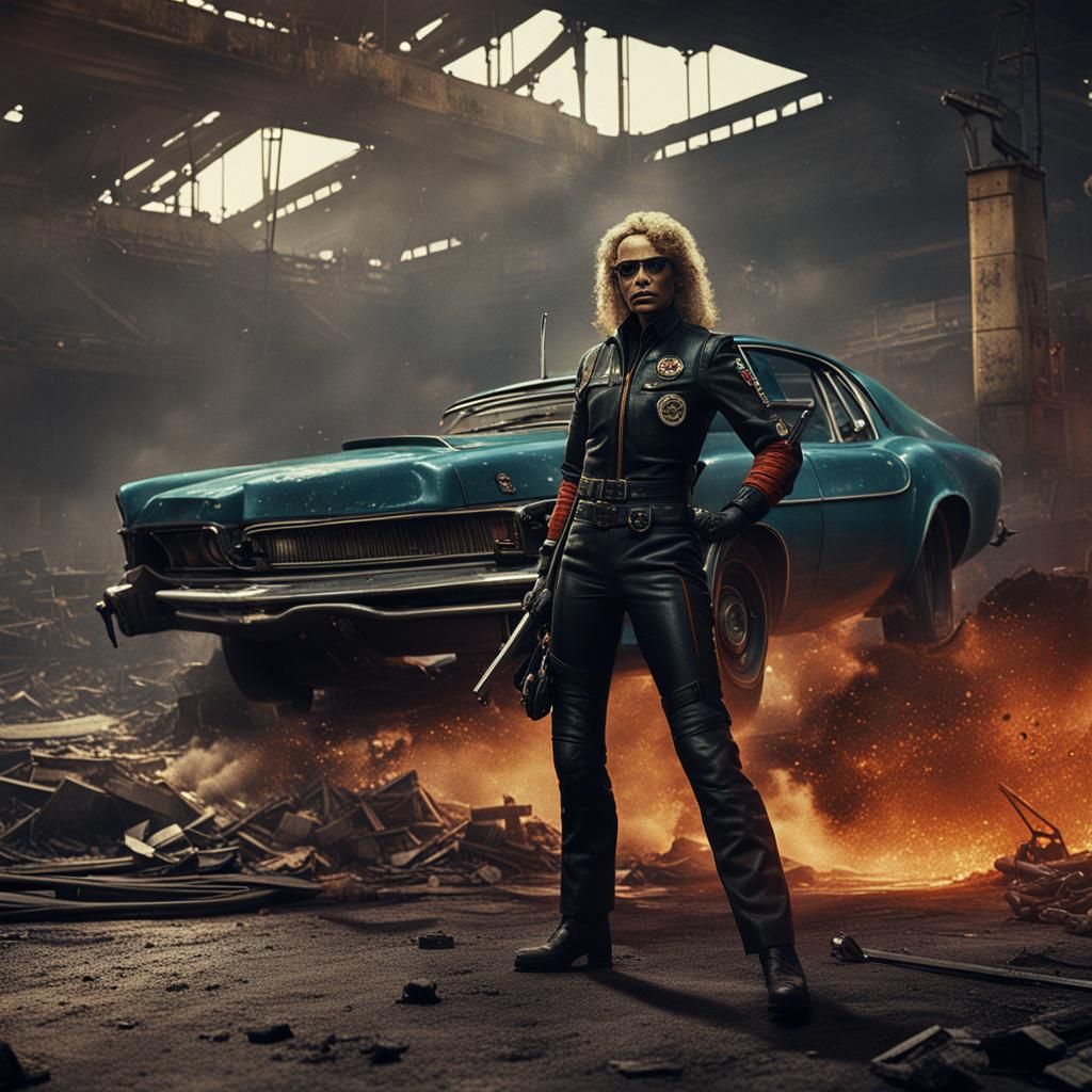 Simone Griffeth in a scene from the film Death Race 2000 of 1975. - AI ...