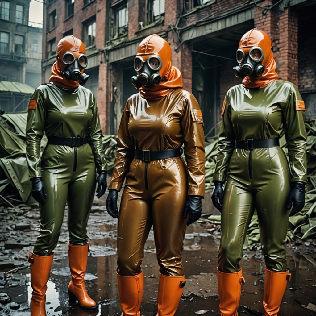 Post apocalyptic group picture - AI Generated Artwork - NightCafe Creator