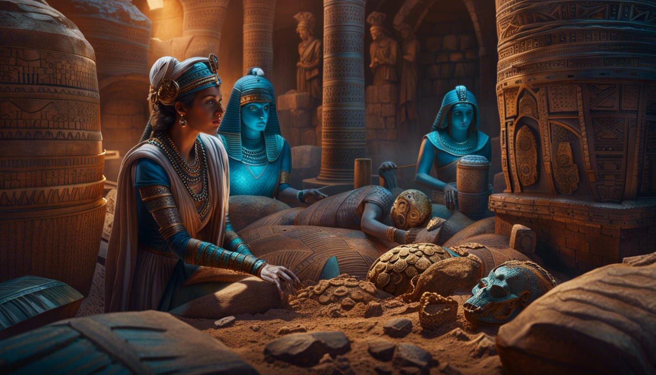 Archaeological Dig Site - AI Generated Artwork - NightCafe Creator