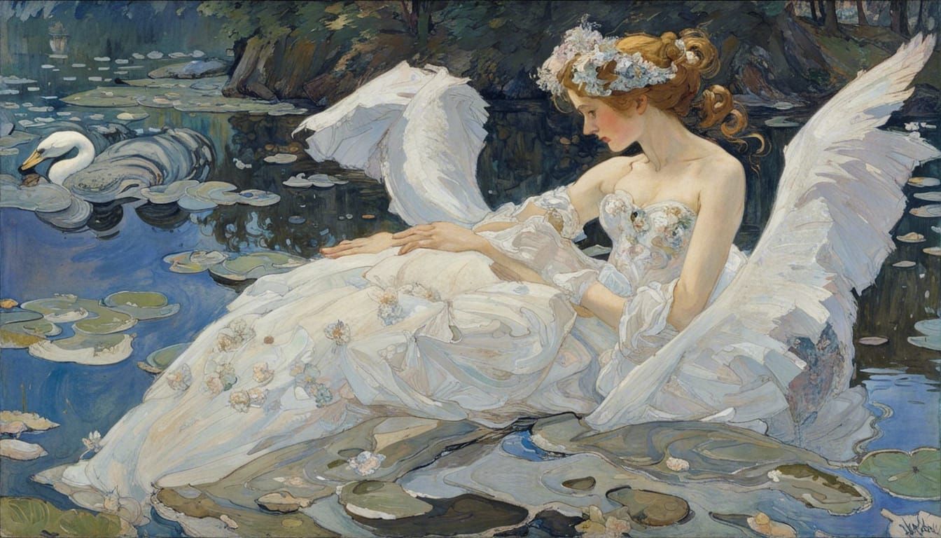 Mikhail Vrubel (Russian, 1856–1910) • The Swan Princess • 1900 • State ...