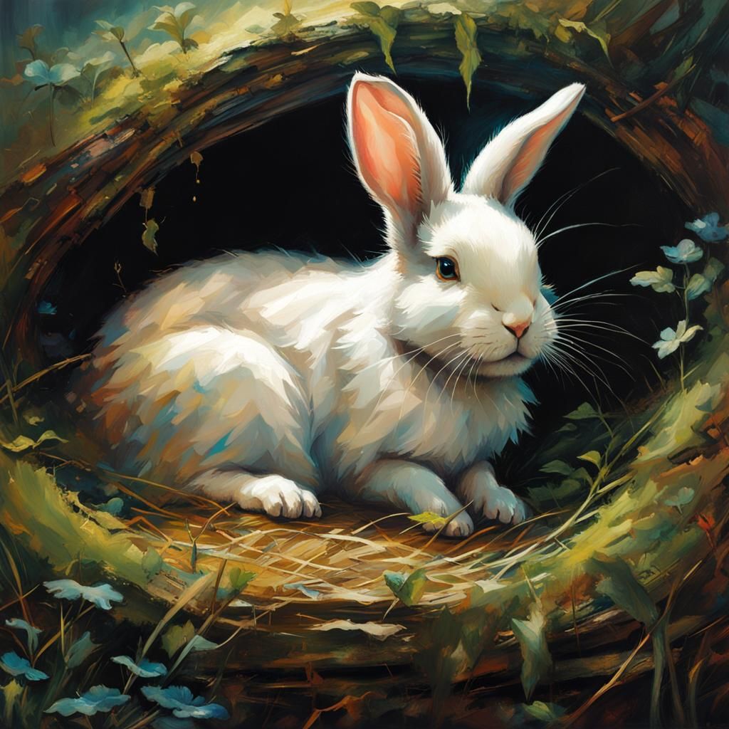 Rabbit home - AI Generated Artwork - NightCafe Creator