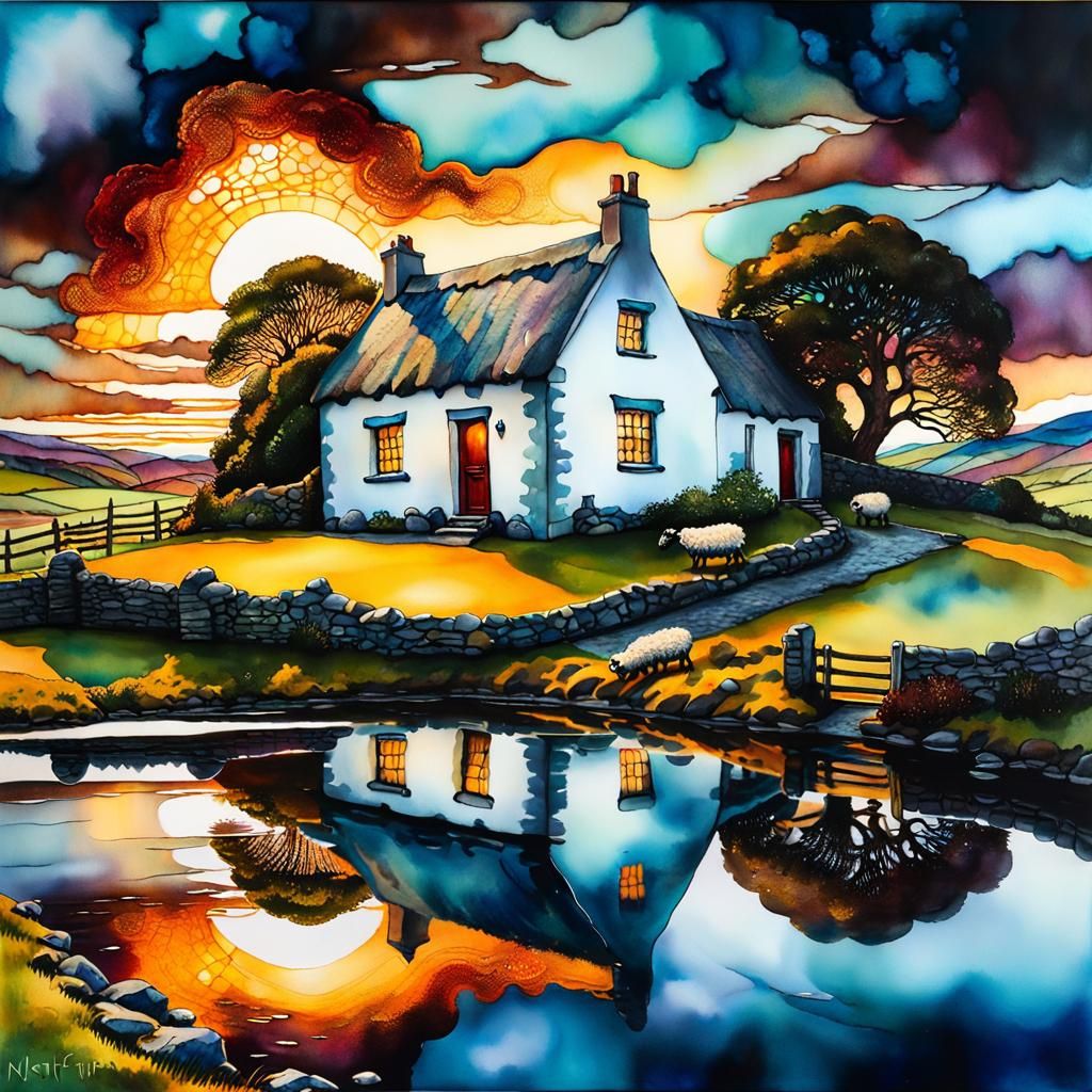 Home, County Wicklow, Ireland 🇮🇪 - AI Generated Artwork - NightCafe Creator