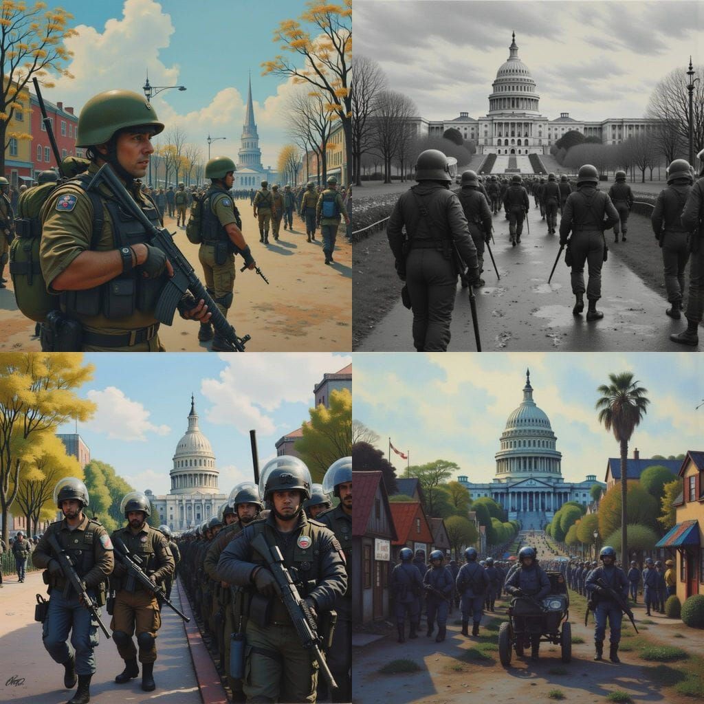 Futuristic Ruins of Washington DC in Post-Apocalyp... - AI Art