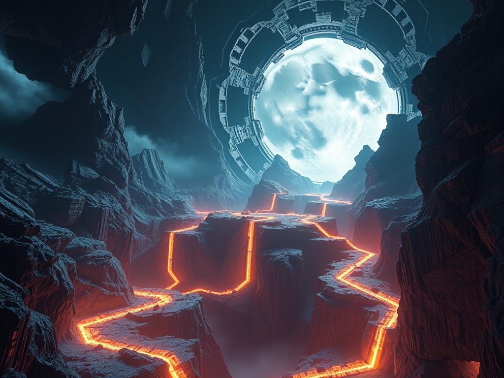 A timeless archive hidden in the core of a shattered moon, archivists ...