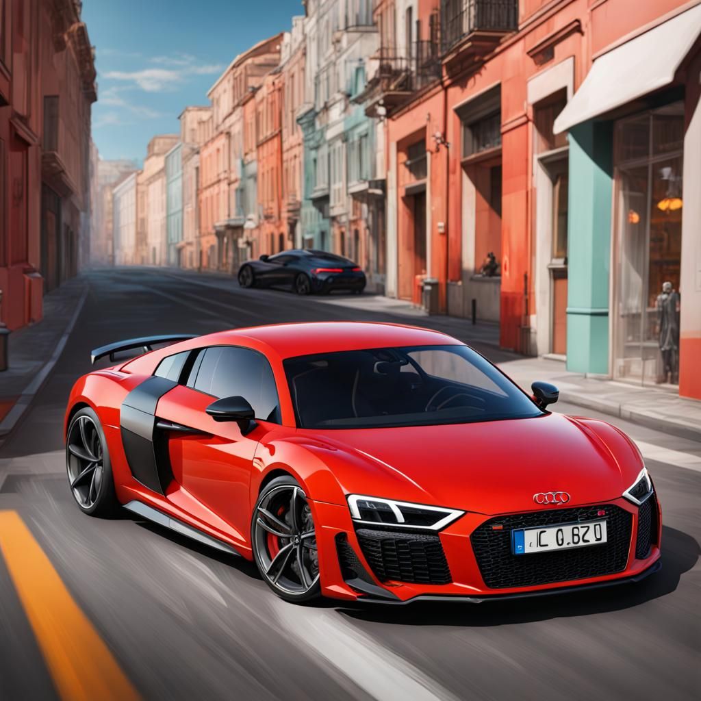 NG car Audi R8 - AI Generated Artwork - NightCafe Creator