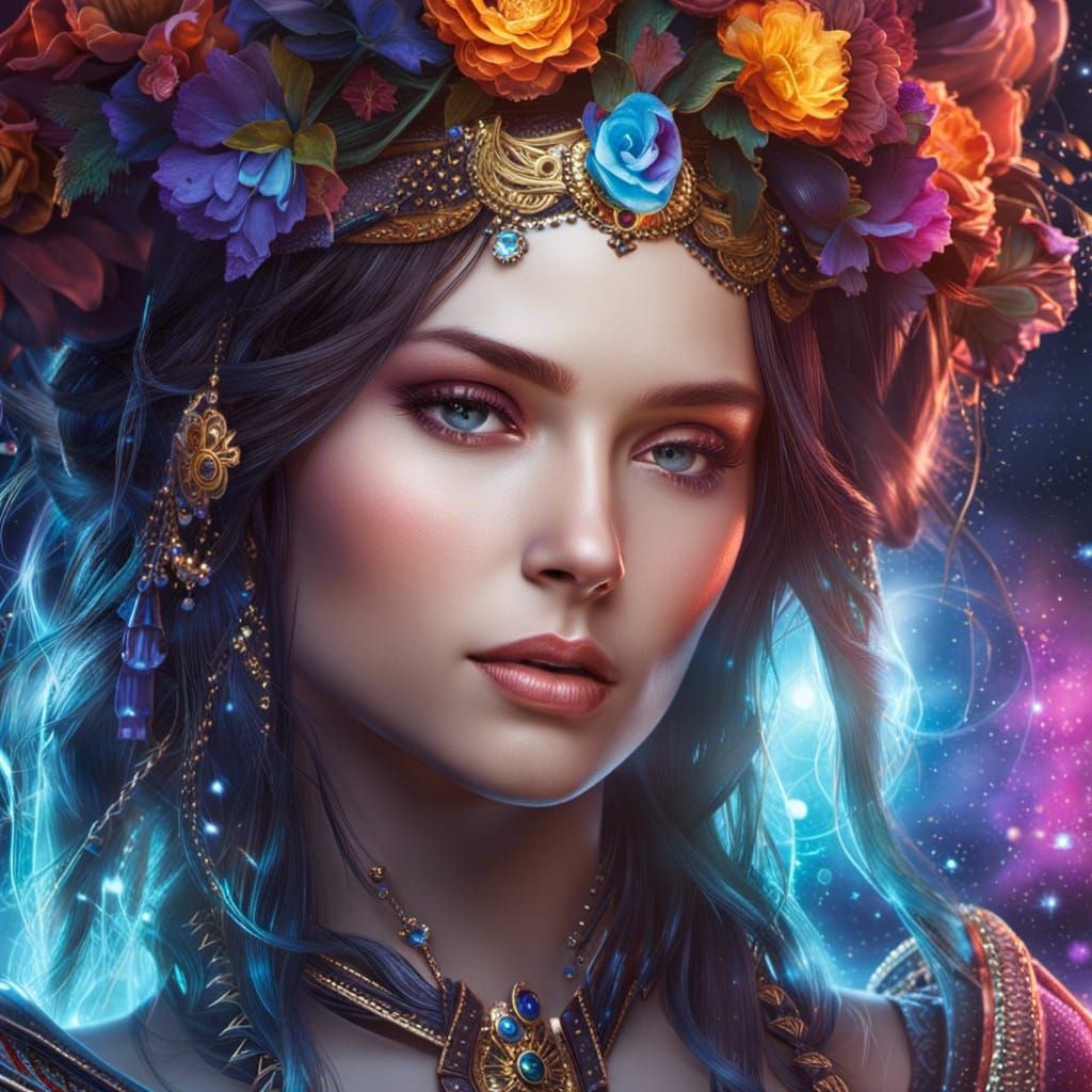 Celestial Maiden - AI Generated Artwork - NightCafe Creator