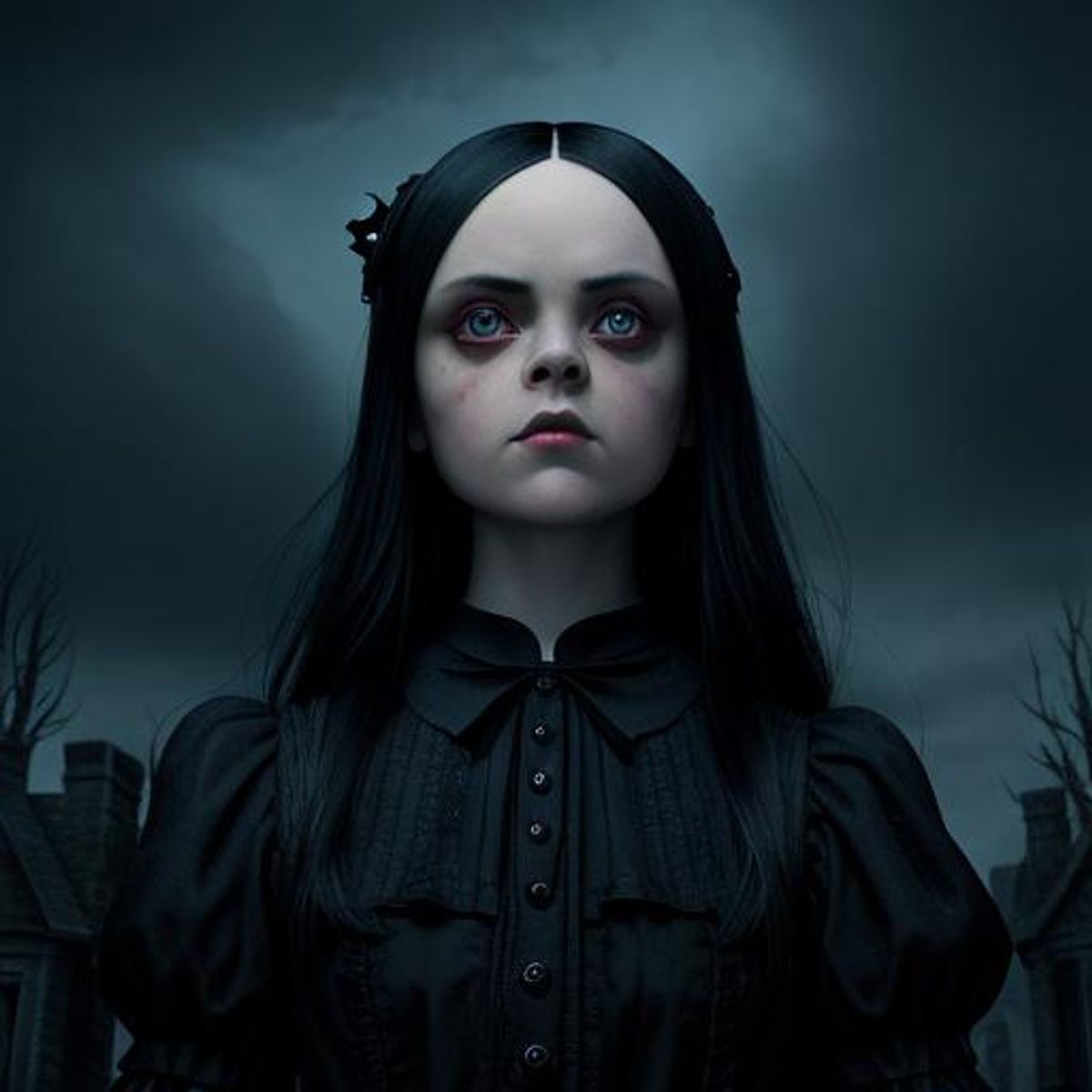 Wednesday Addams - AI Generated Artwork - NightCafe Creator