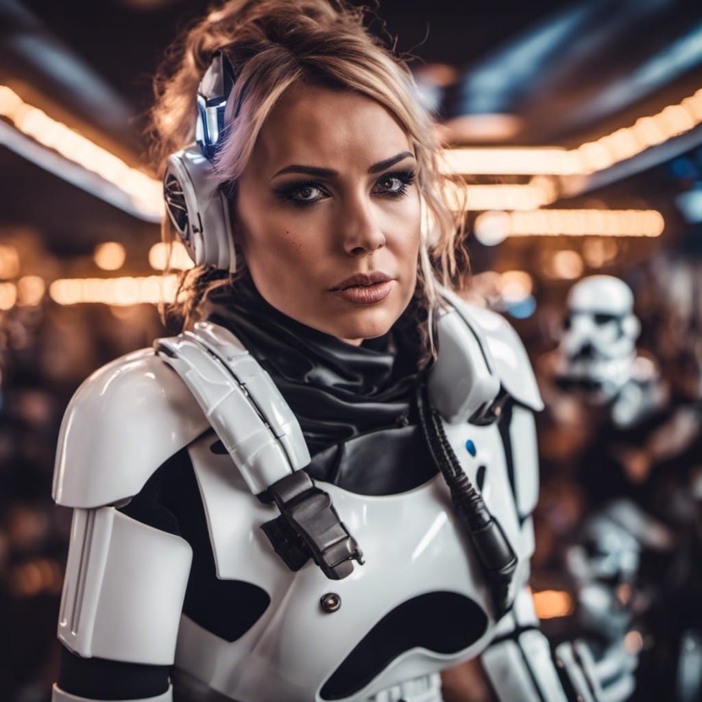 Stormtrooper Lady - AI Generated Artwork - NightCafe Creator