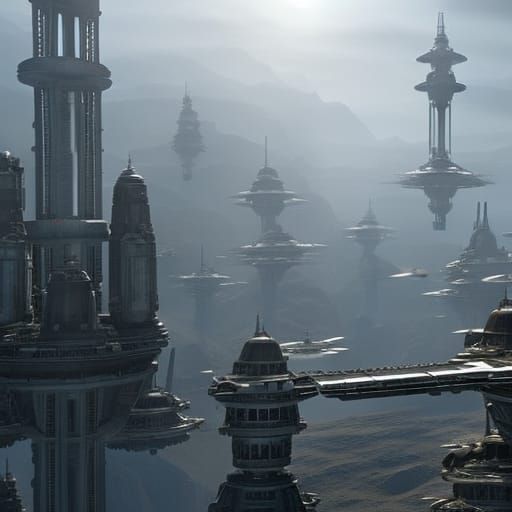 Alien colony - AI Generated Artwork - NightCafe Creator