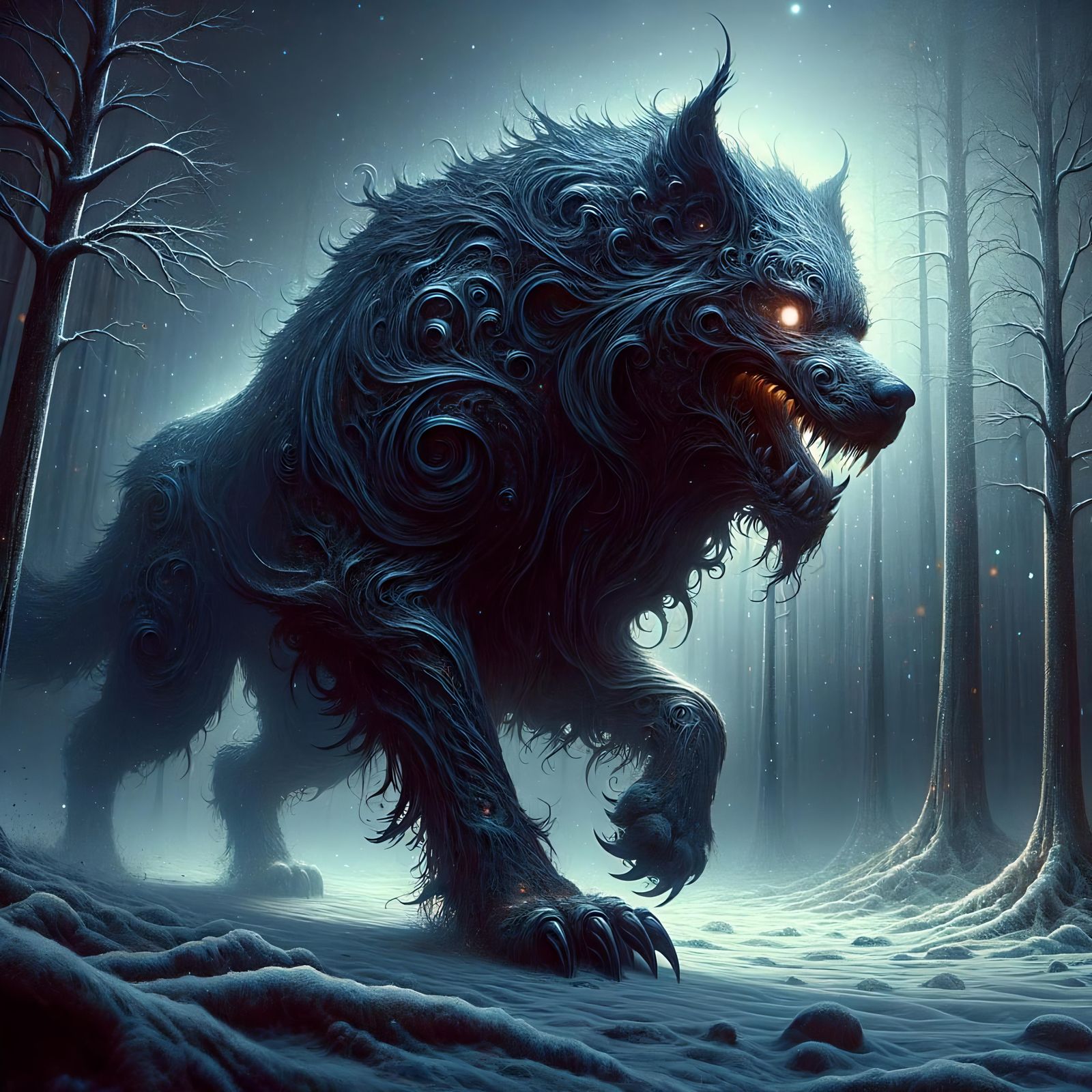 DND Series : Nethersight Mastiff (Monster) - AI Generated Artwork ...