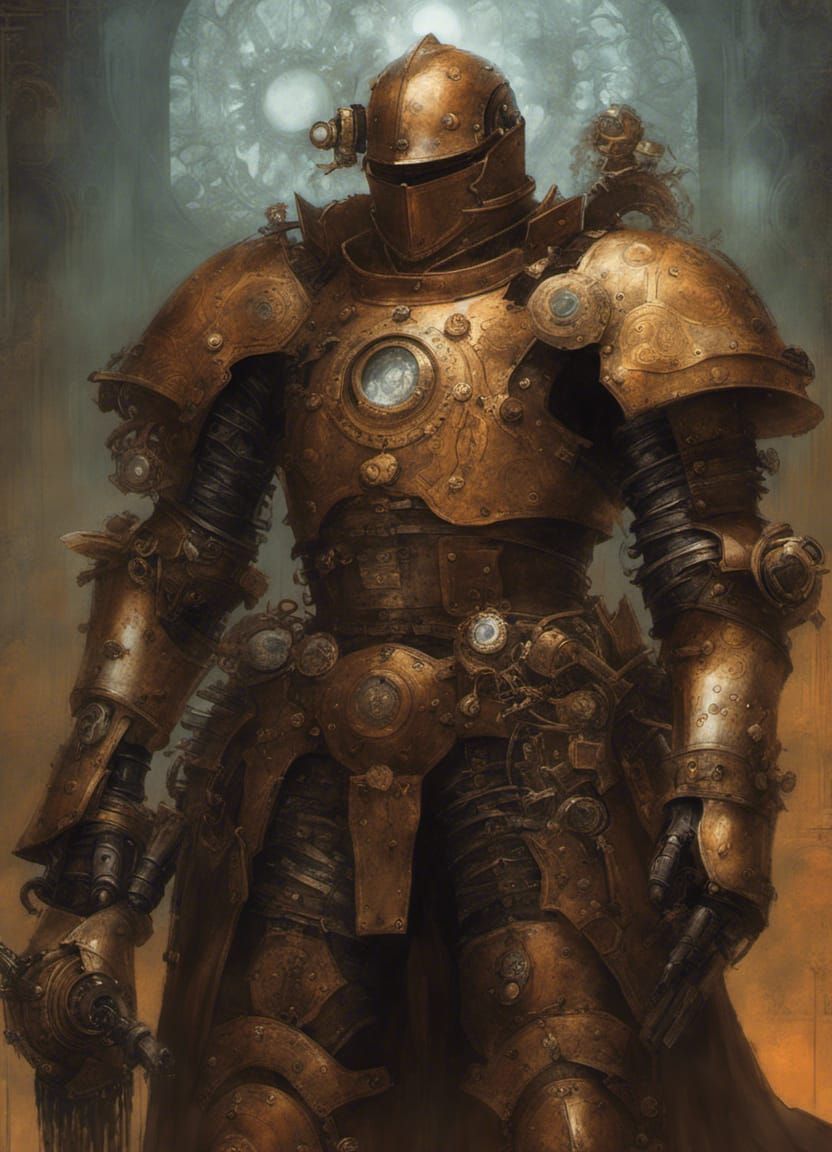Steampunk Knight - AI Generated Artwork - NightCafe Creator