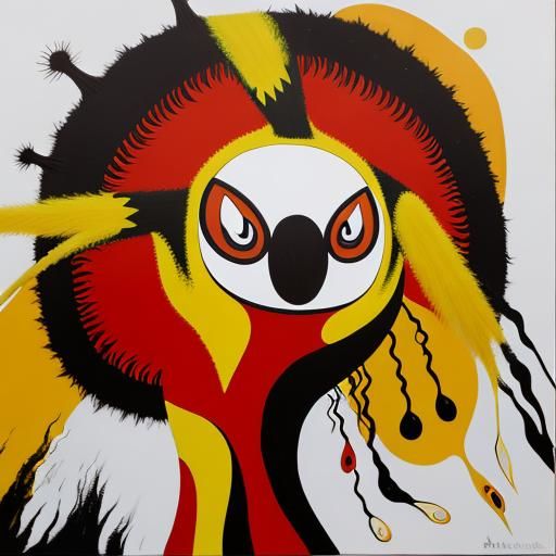 Pokémon. Abstract faces and whimsical pareidolia. Aboriginal art ...