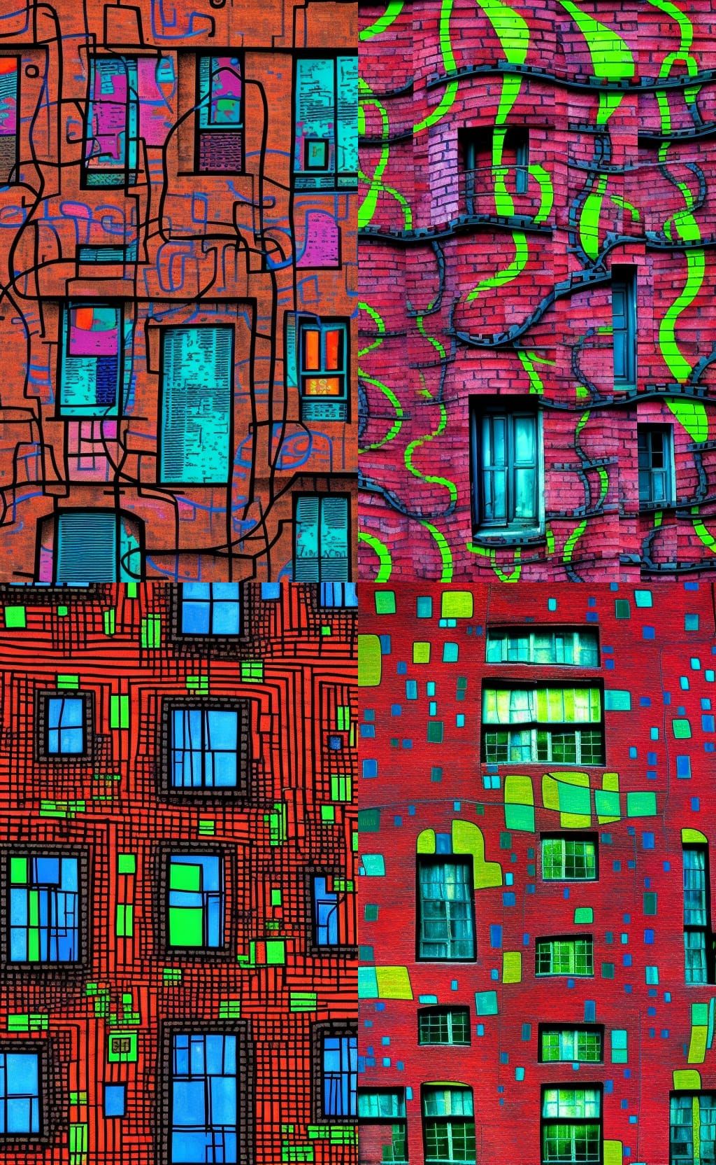 Hundred Windows - AI Generated Artwork - NightCafe Creator