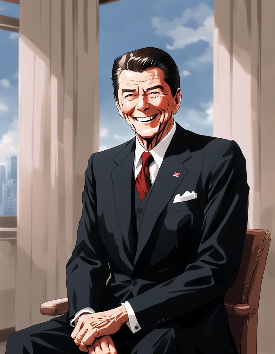 Ronald Reagan - AI Generated Artwork - NightCafe Creator