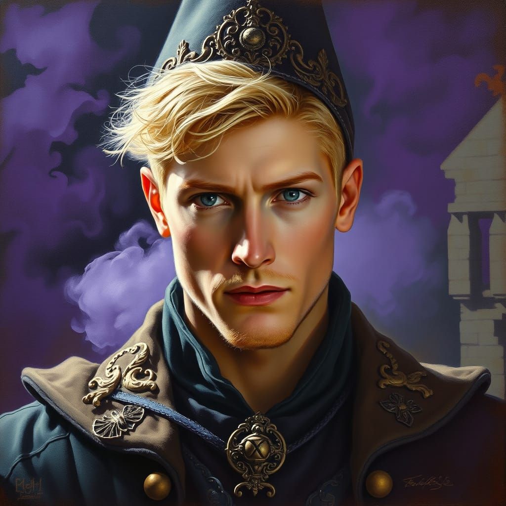 Gaston Bussière edwardian style pastel oil paiting of "insanely ...