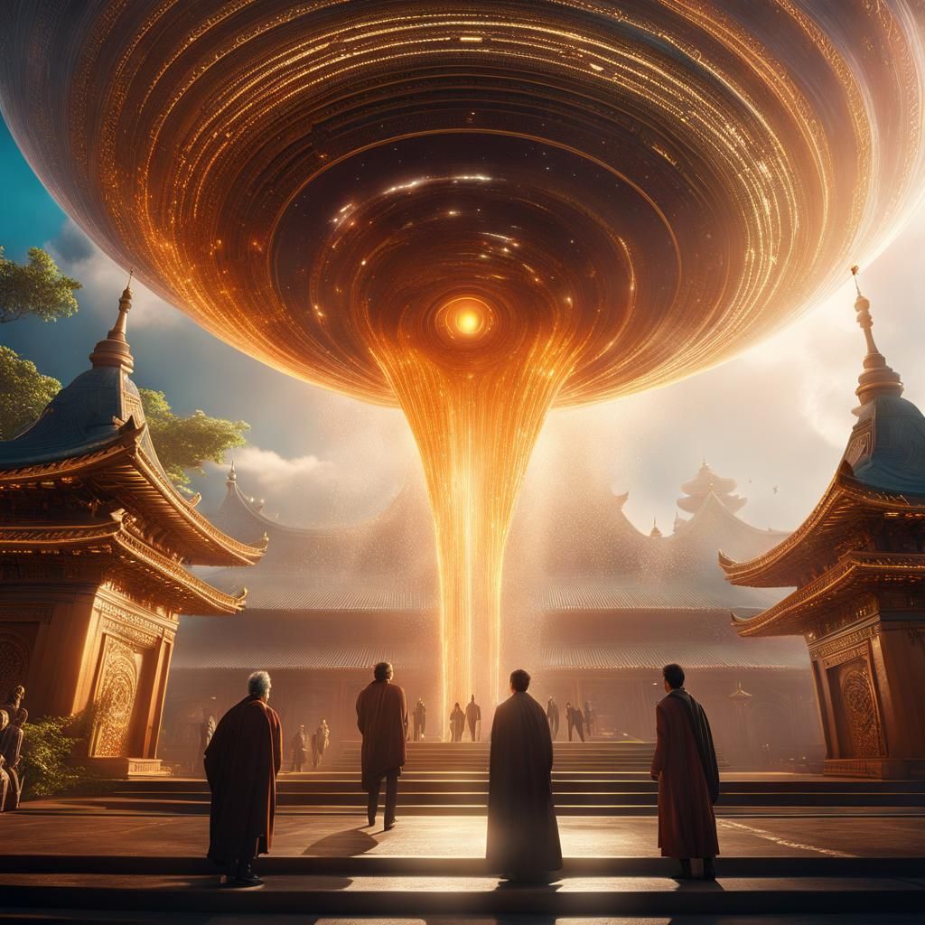 Dome of celestial comunication - AI Generated Artwork - NightCafe Creator