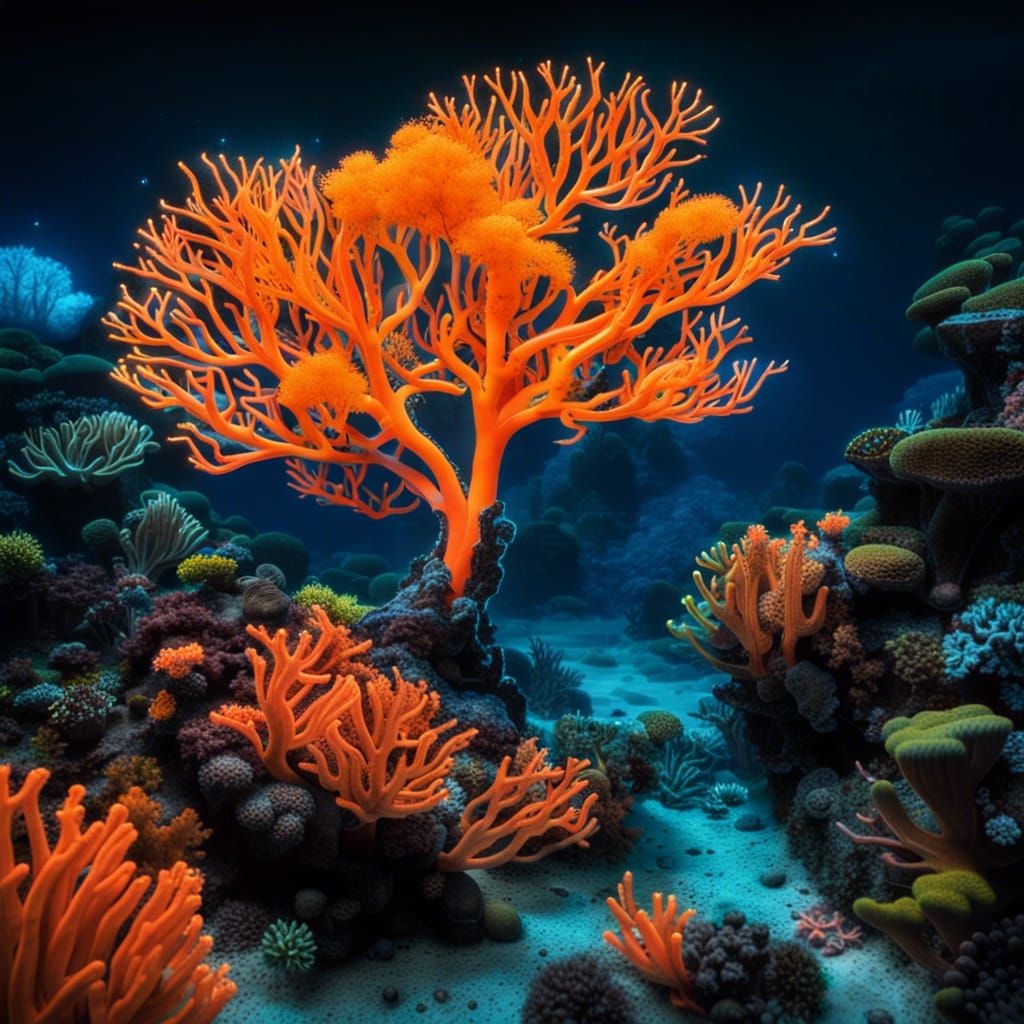 Coral Reef Tree - AI Generated Artwork - NightCafe Creator