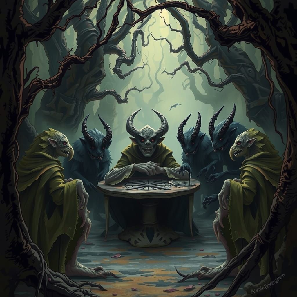 Forest Cult Meeting - Dark Woodland Gathering in a Twisted ...