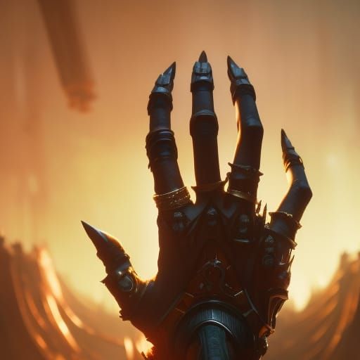 Hand of Sauron - AI Generated Artwork - NightCafe Creator