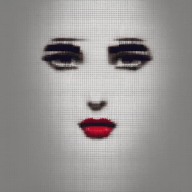 Pixelated Simple Face. - AI Generated Artwork - NightCafe Creator