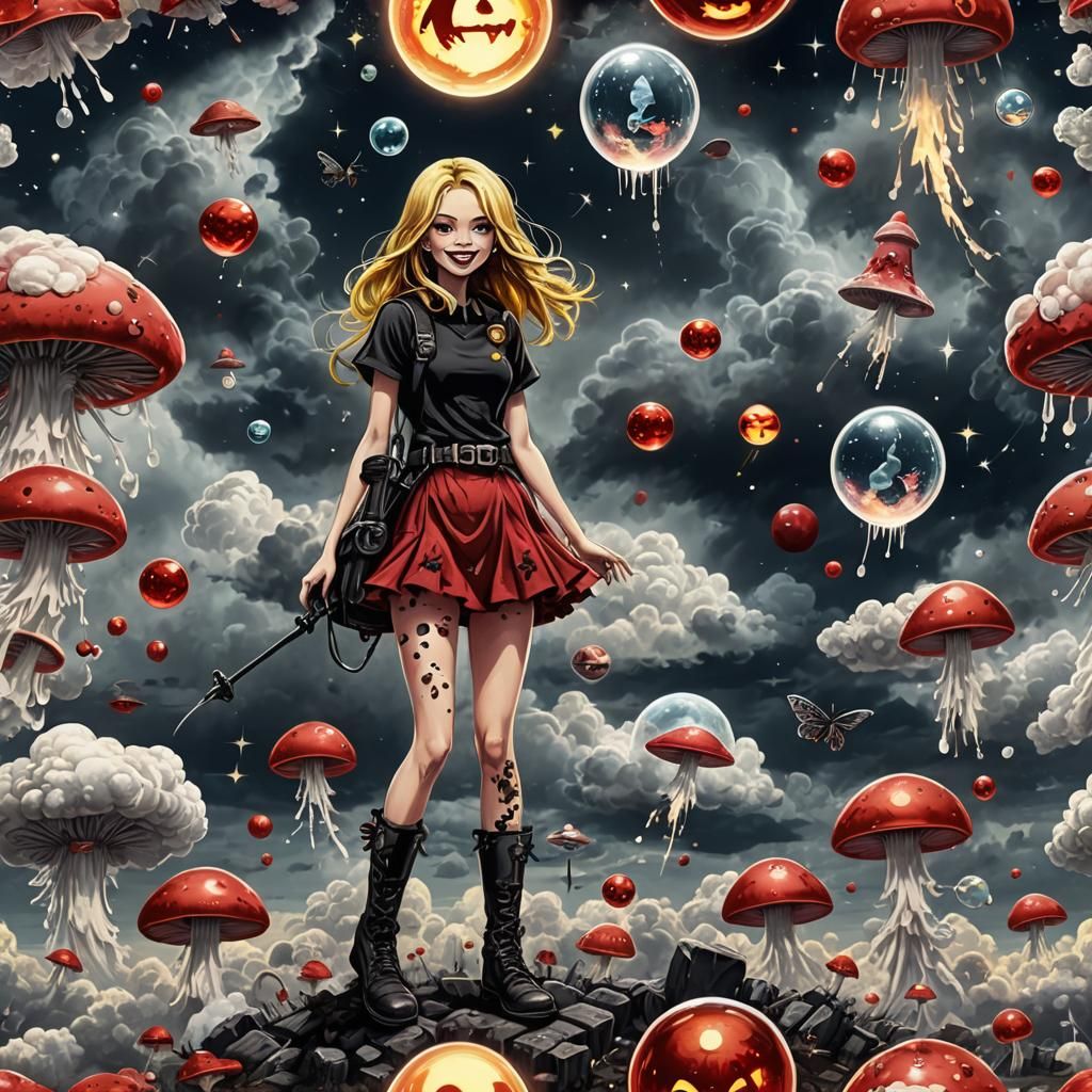 Nuclear Smiley - AI Generated Artwork - NightCafe Creator