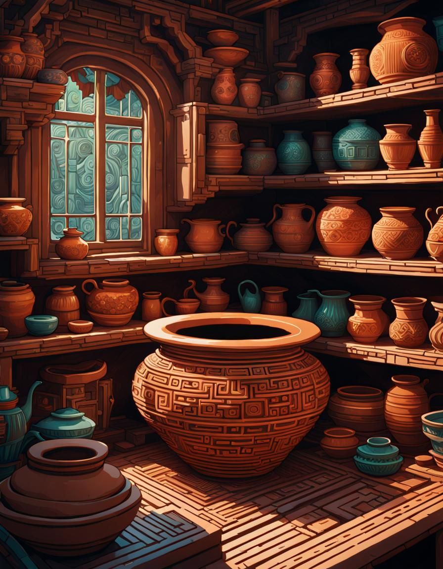 Pottery Selection - AI Generated Artwork - NightCafe Creator