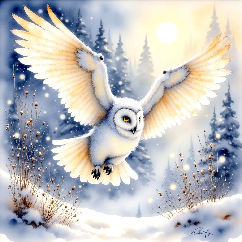 Snow owl - Snow owl