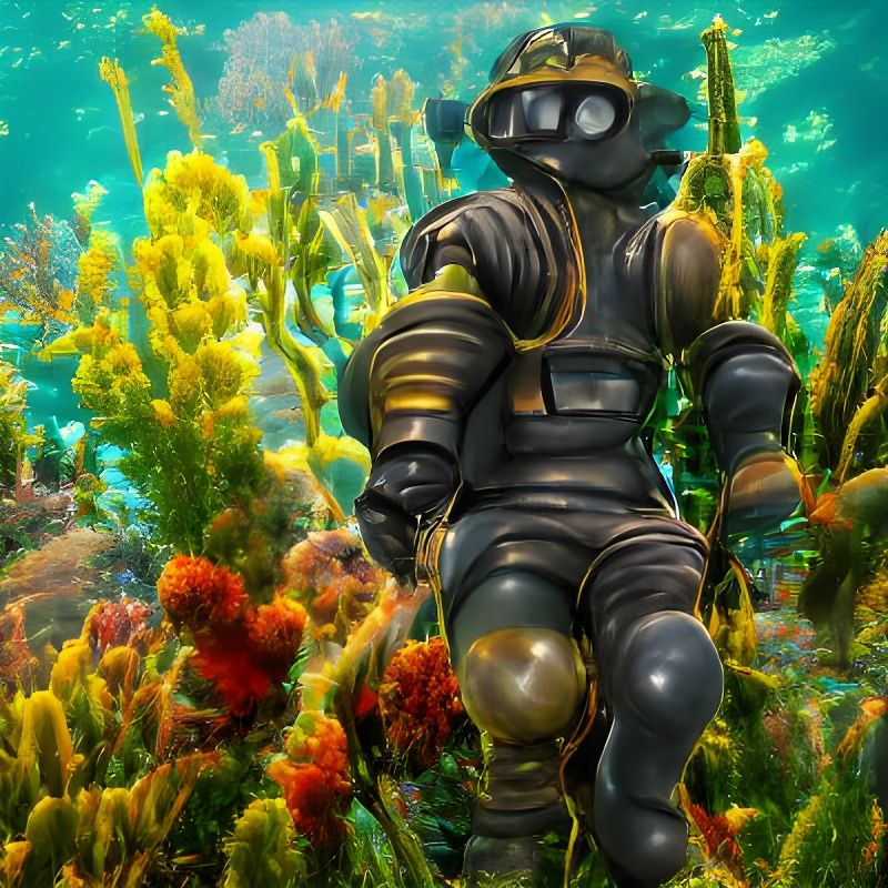 Sponge Diver - AI Generated Artwork - NightCafe Creator