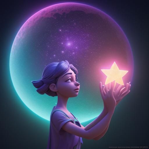 wishing on a star - AI Generated Artwork - NightCafe Creator