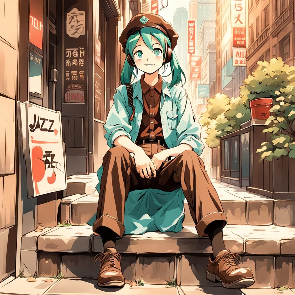 Vintage Miku - AI Generated Artwork - NightCafe Creator