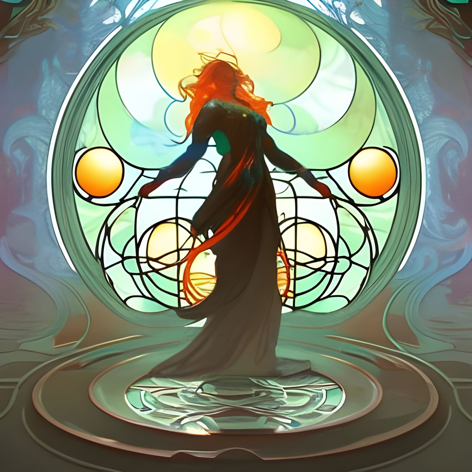 orbs,art nouveau 8k resolution concept art by Greg Rutkowski dynamic ...