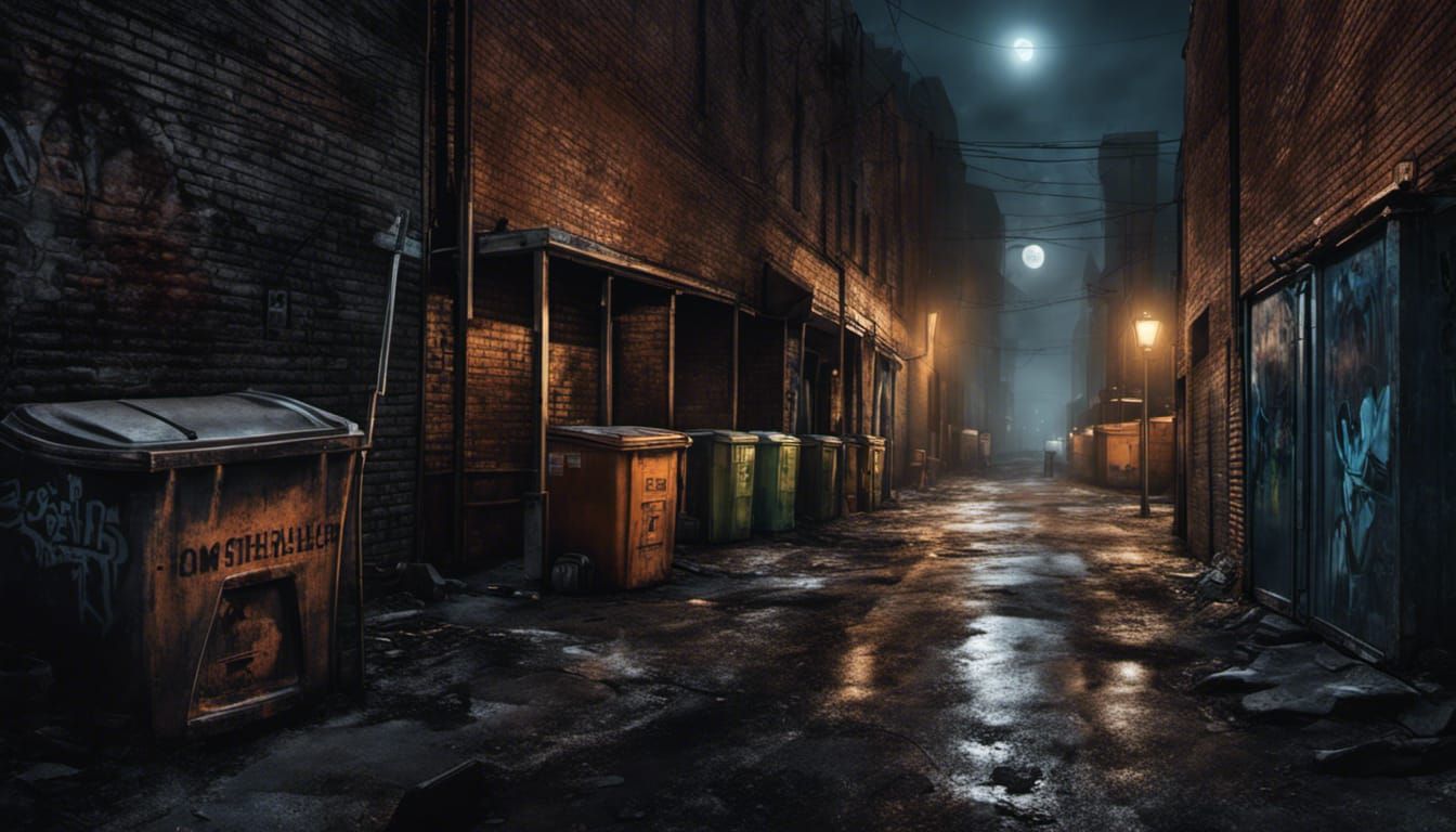Horror alley - AI Generated Artwork - NightCafe Creator