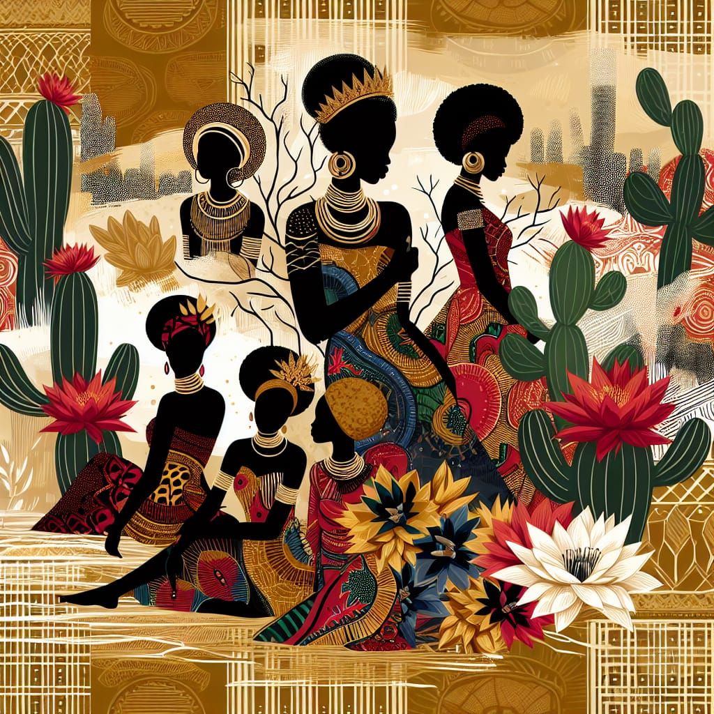 The Gathering - African Royalty in Vibrant Splendor