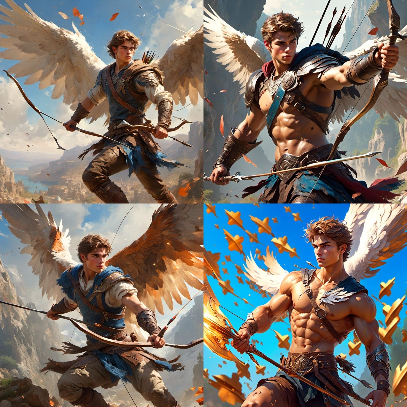 od Eros shooting an arrow, - AI Generated Artwork - NightCafe Creator