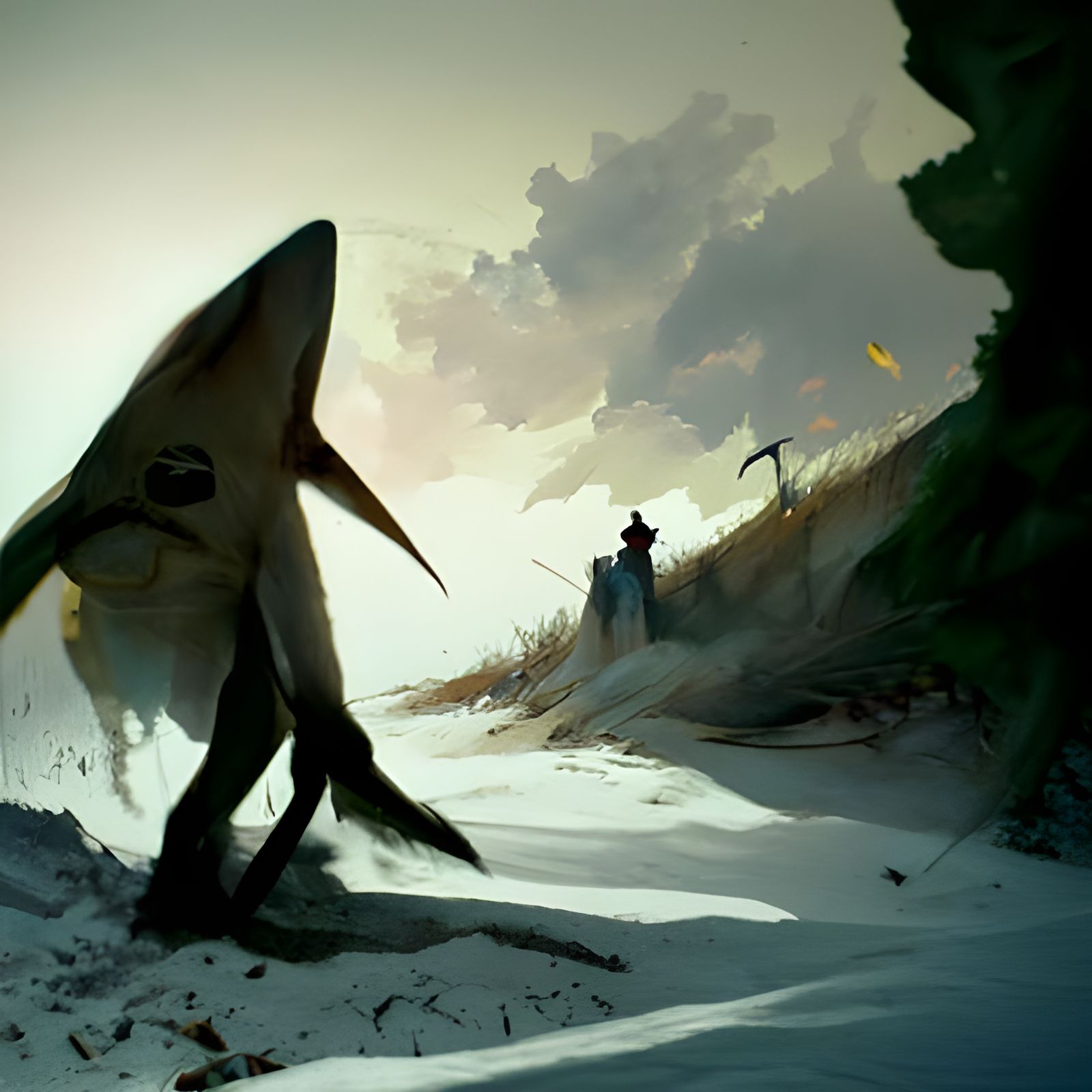 Sand Shark - AI Generated Artwork - NightCafe Creator