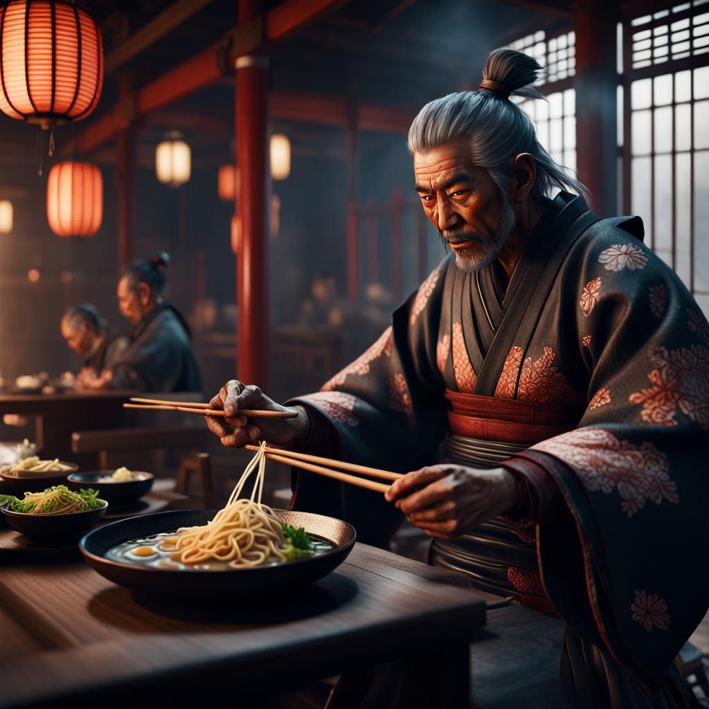 Ramen and Ronin - AI Generated Artwork - NightCafe Creator